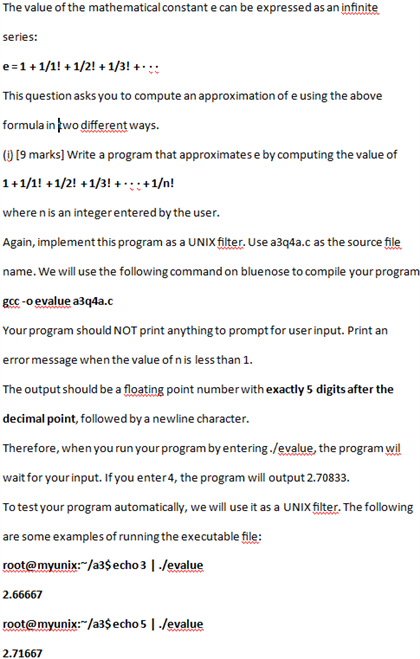 Solved The value of the mathematical constant e can be | Chegg.com