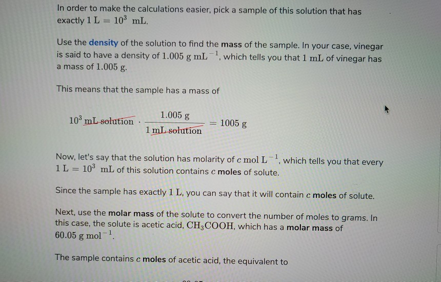Solved Trial 1 Trial 2 Trial 3 Volume vinegar (L) 10.00 mL | Chegg.com