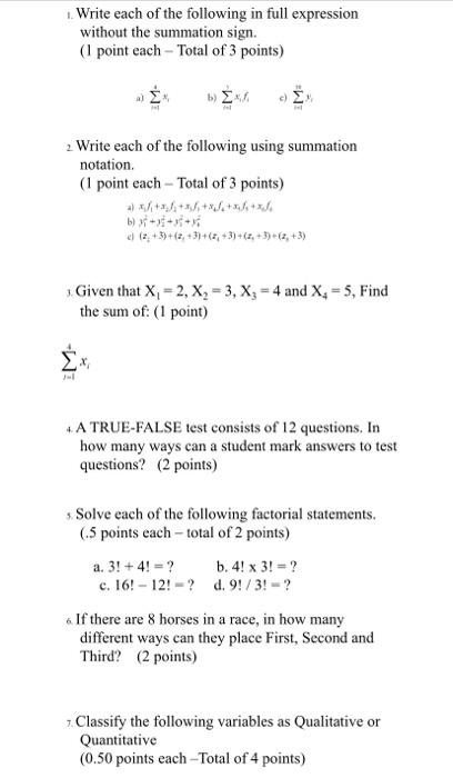 Solved Write each of the following in full expression | Chegg.com