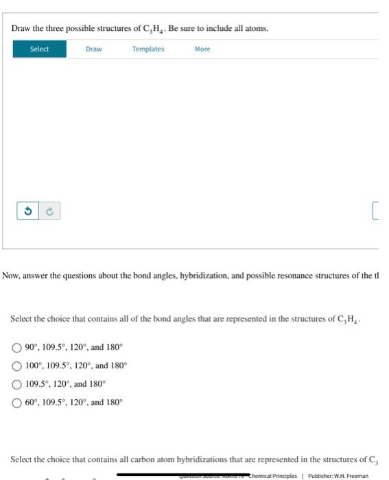 Solved Draw the three possible structures of C3H₁. Be sure | Chegg.com