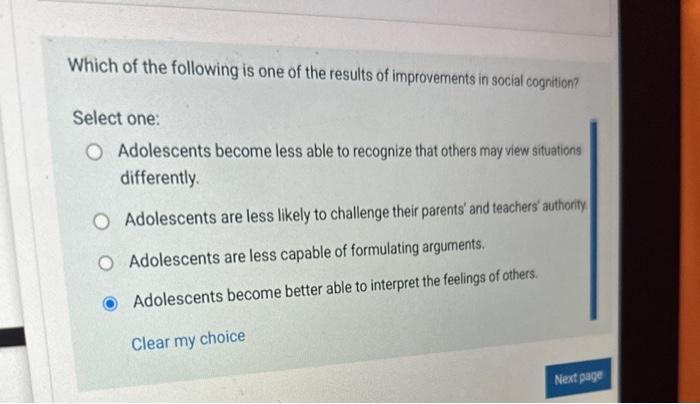 Solved Which of the following is one of the results of | Chegg.com