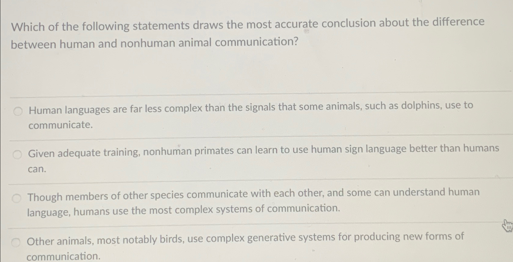 Solved Which of the following statements draws the most | Chegg.com
