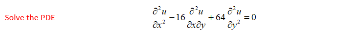 Solved Solve the PDE | Chegg.com