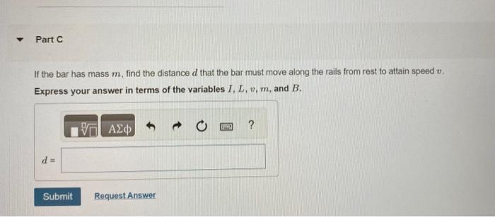 Solved A conducting bar with mass m and length L slides over | Chegg.com