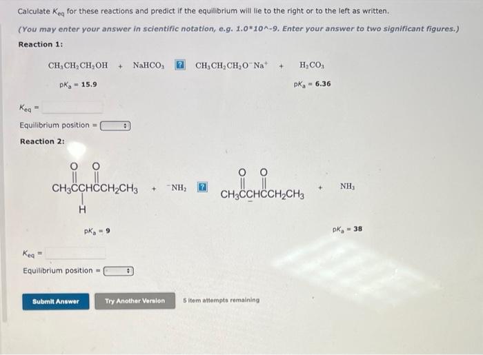 Solved Calculate Keq for these reactions and predict if the | Chegg.com