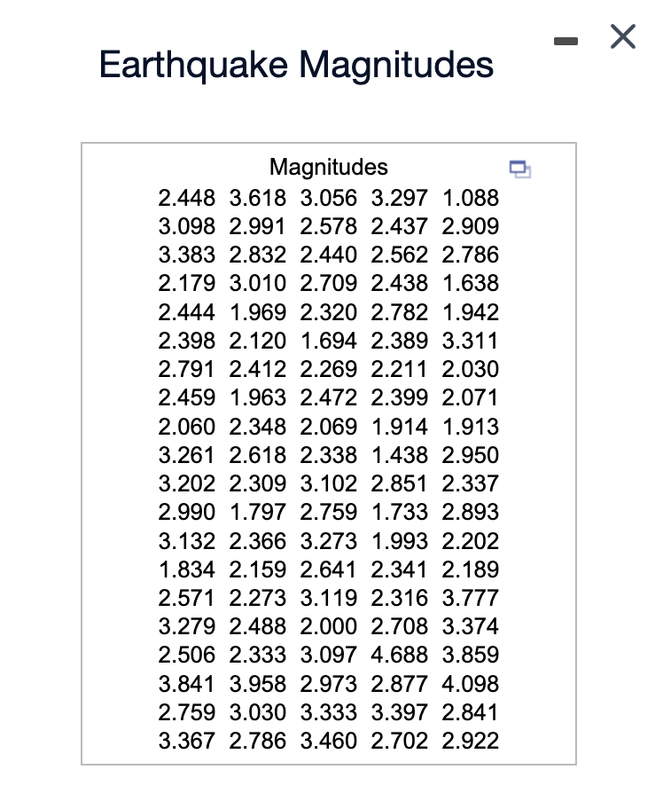 Use the magnitudes, rounded to three decimal places, | Chegg.com