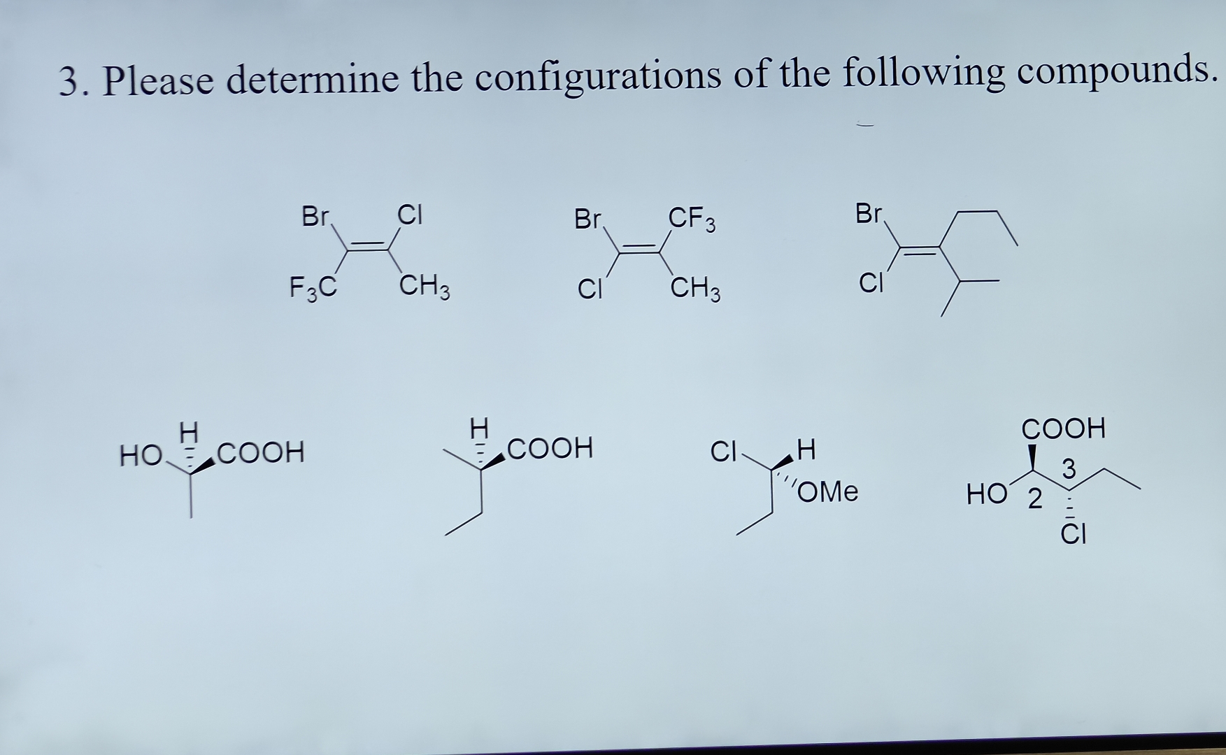 Solved Please determine the configurations of the following | Chegg.com