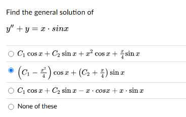 Solved Find the general solution | Chegg.com