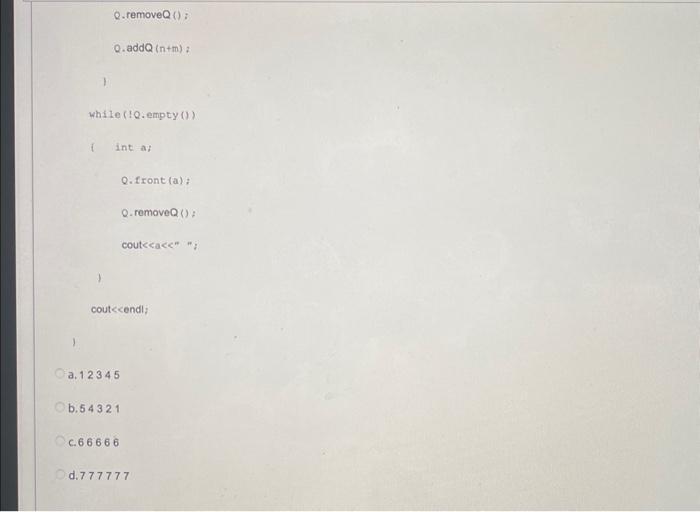 Consider the following code. What is the output from | Chegg.com