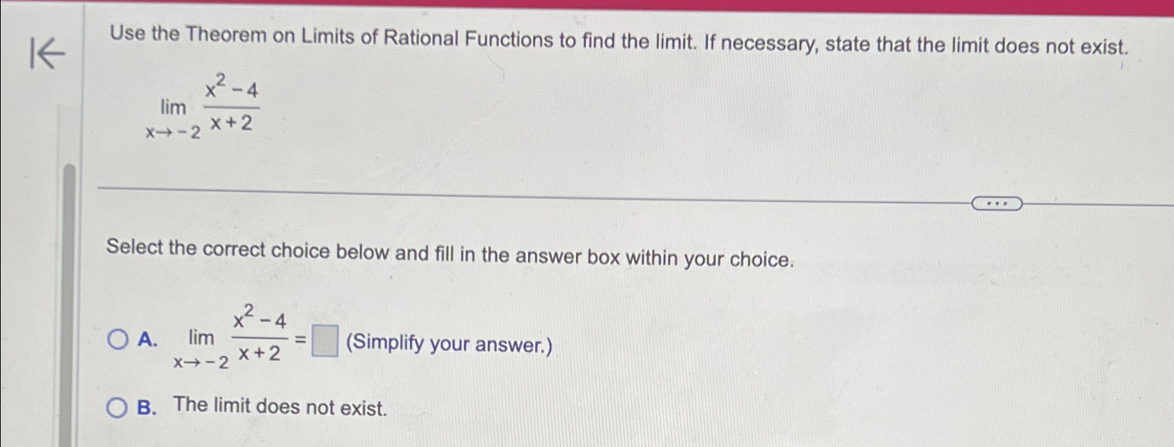 Solved Use the Theorem on Limits of Rational Functions to | Chegg.com