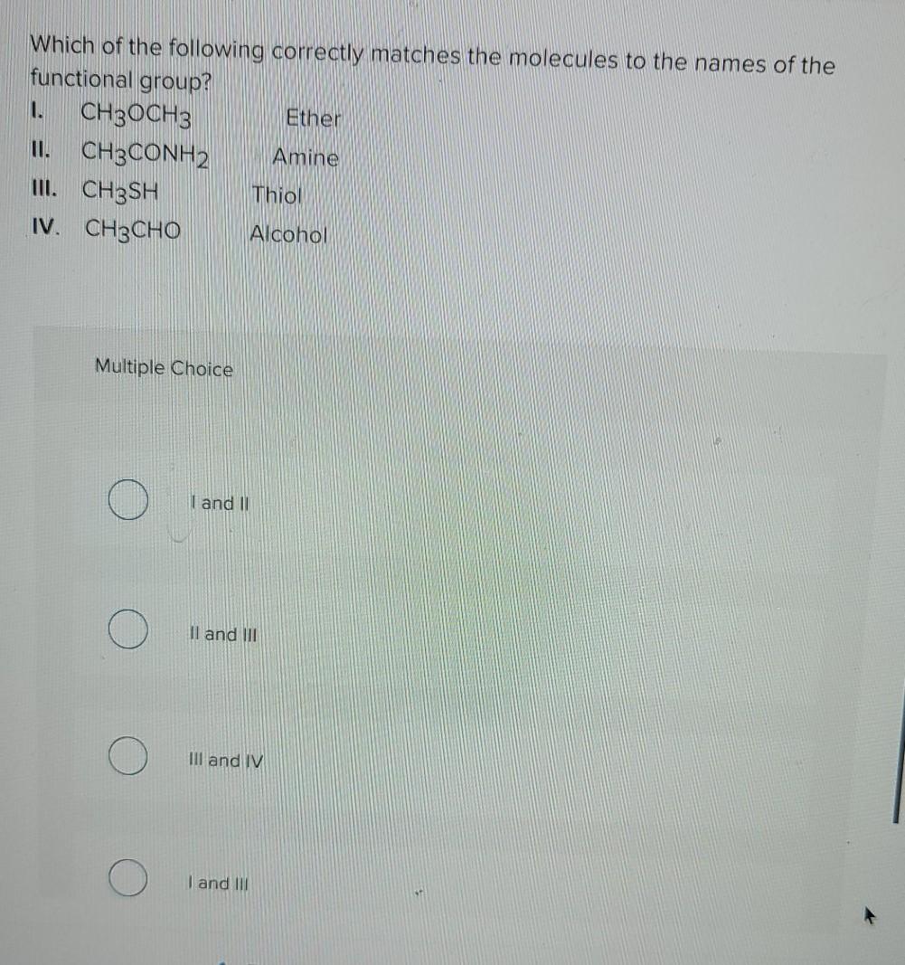 Solved Which of the following molecules contain the same | Chegg.com