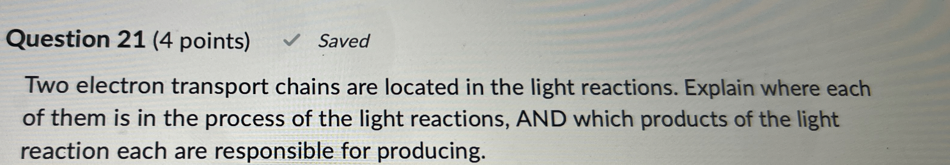 Solved Question 21 (4 ﻿points) ﻿SavedTwo electron transport | Chegg.com
