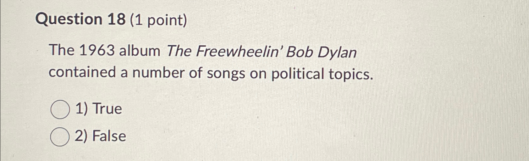 Solved Question 18 (1 point)The 1963 album The | Chegg.com Solved Question 18 (1 point)The 1963 album The | Chegg.com