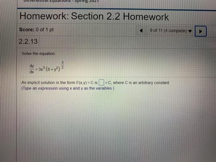 Solved Homework Section 2 2 Homework Score 0 Of 1 Pt 6 Of