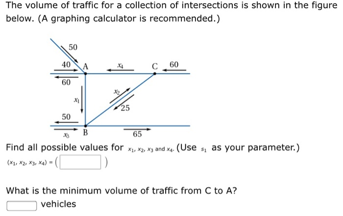 Solved The volume of traffic for a collection of | Chegg.com