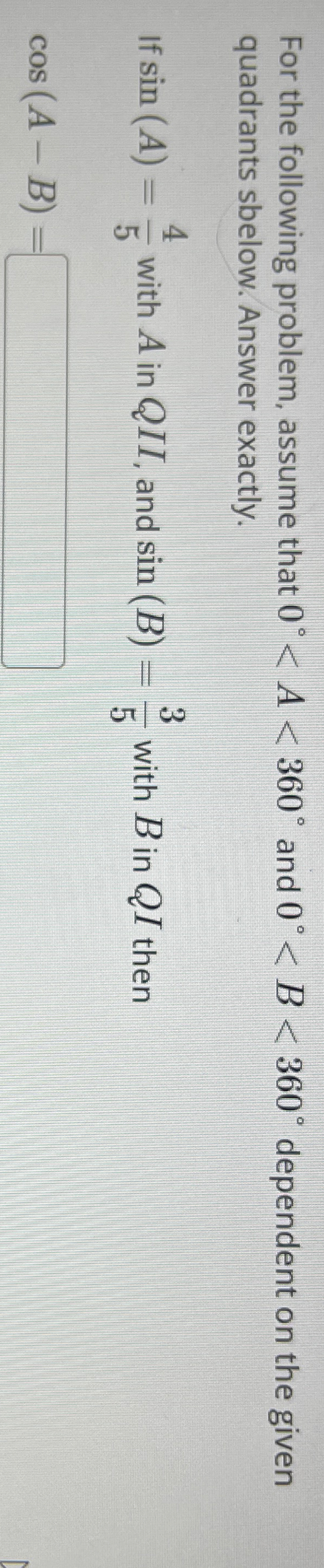 Solved For the following problem, assume that | Chegg.com