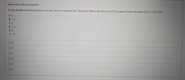 Solved Answer the following questionA long straight wire | Chegg.com