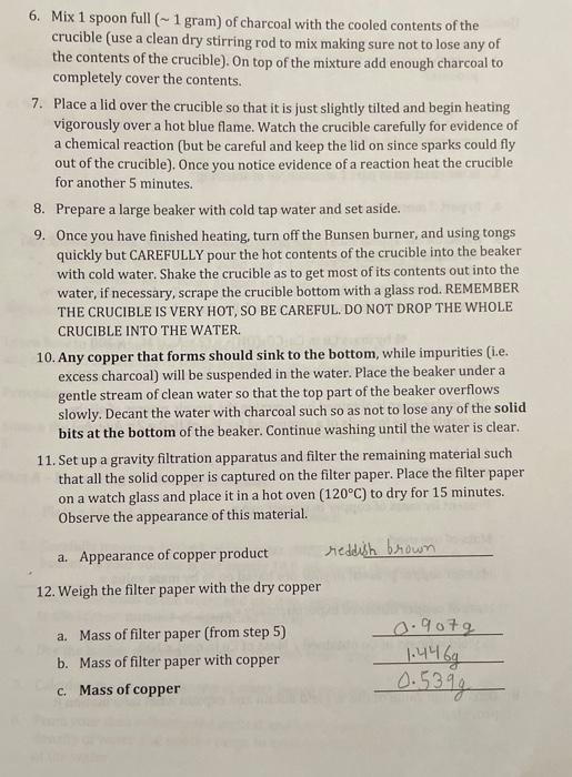 Solved Reaction: 1. Set up a ring stand with a clay | Chegg.com