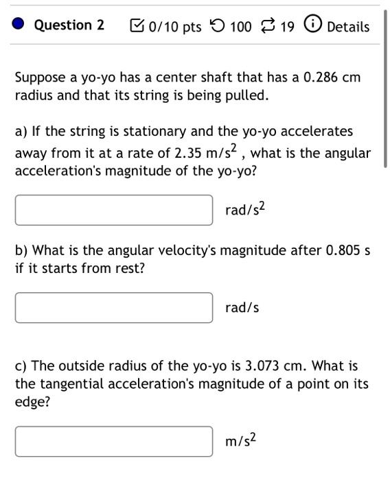 Solved With the aid of a string, a gyroscope is accelerated | Chegg.com