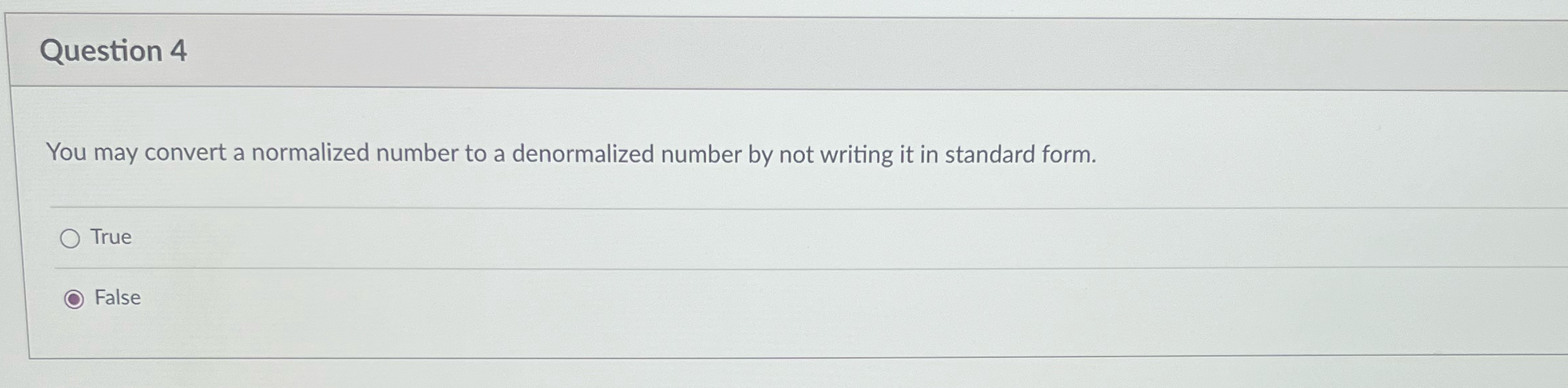 Solved Question 4you May Convert A Normalized Number To A 6193