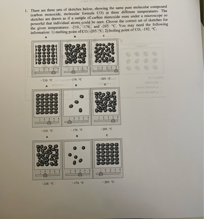 Solved 1. There are three sets of sketches below, showing | Chegg.com