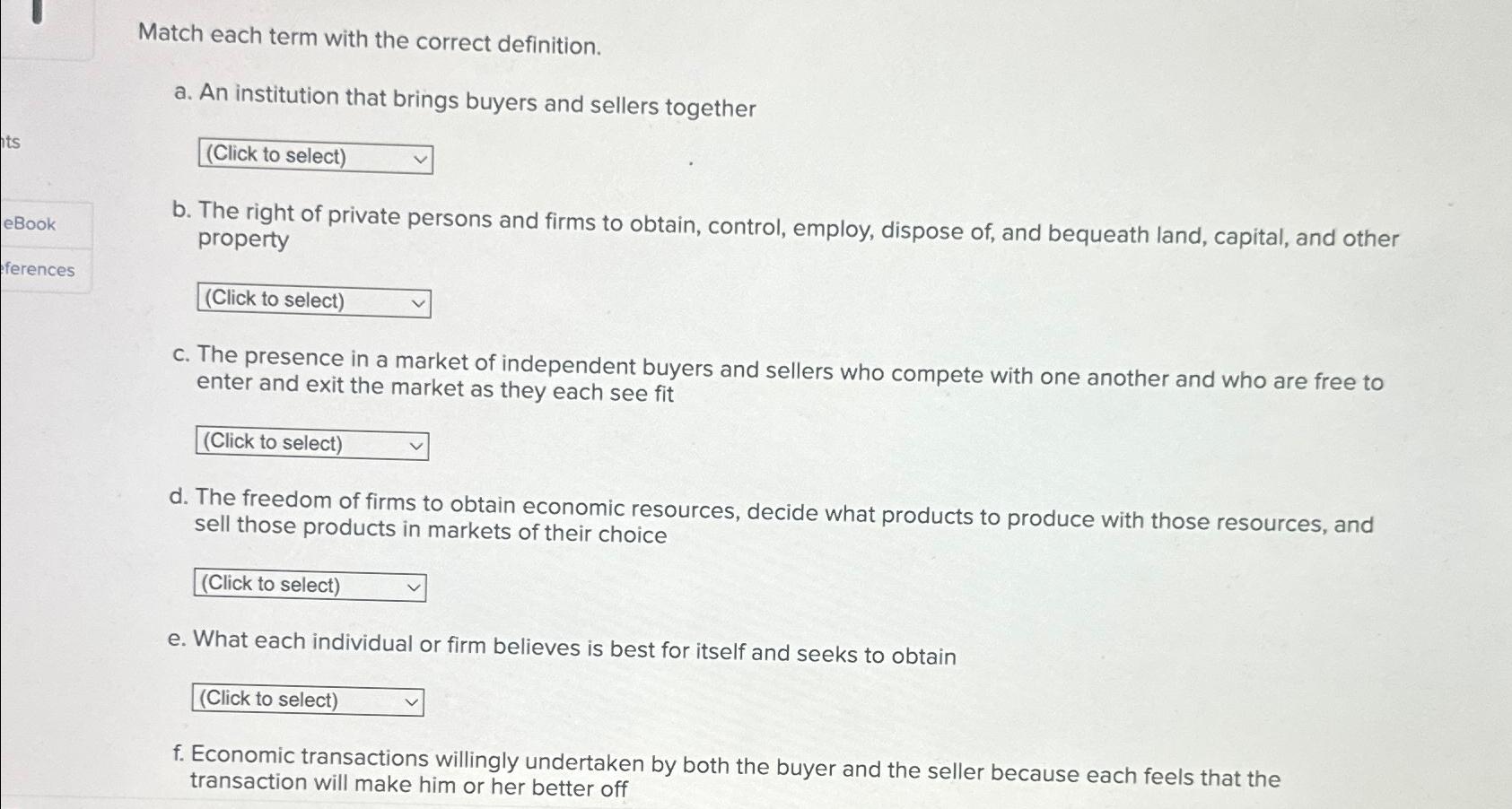 Solved Match each term with the correct definition.a. ﻿An | Chegg.com