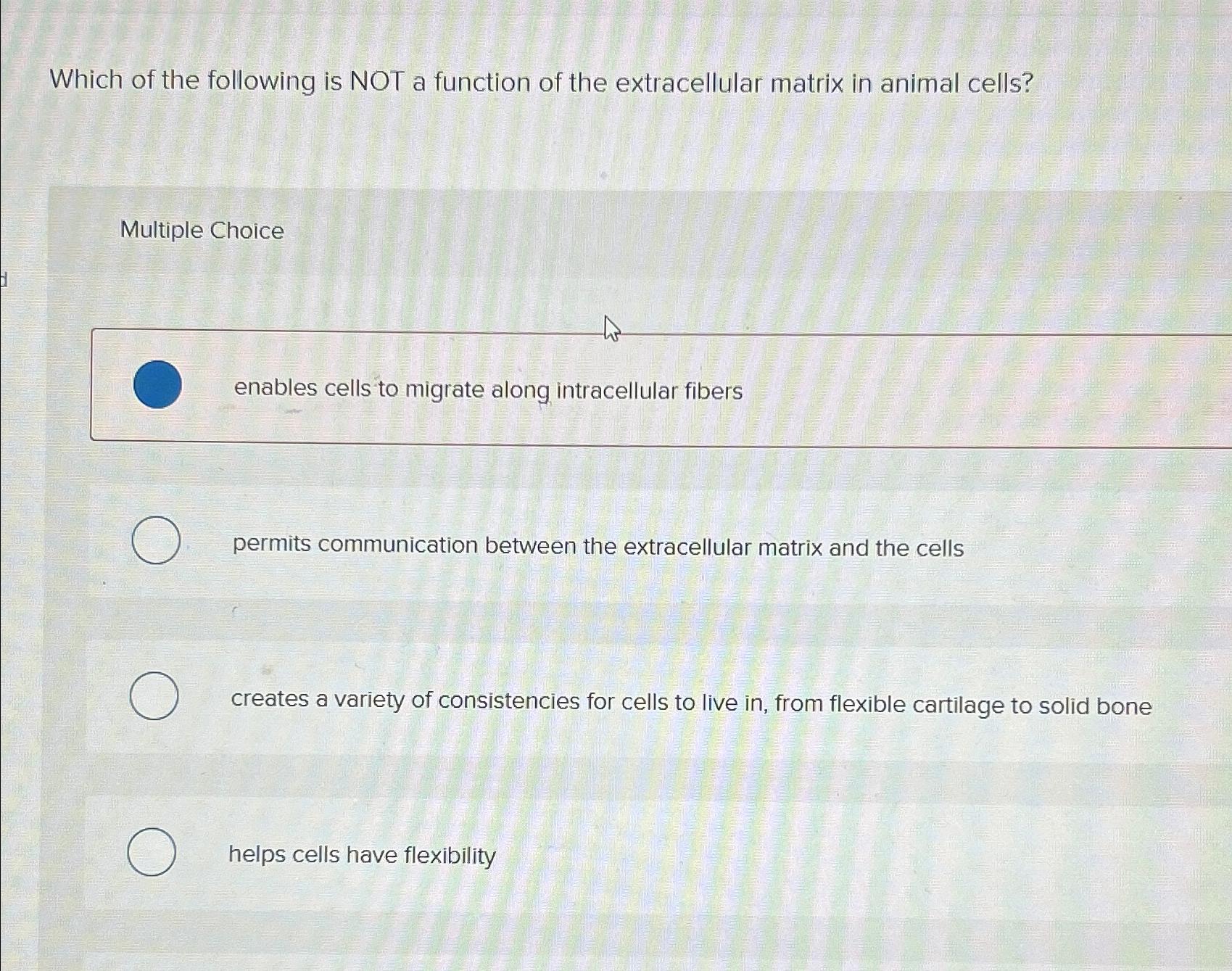 Solved Which of the following is NOT a function of the | Chegg.com