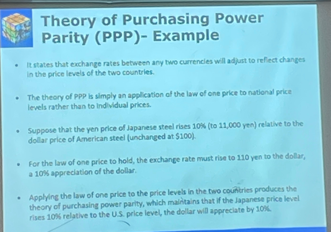 Solved Theory of Purchasing Power Parity (PPP)- ﻿ExampleIt | Chegg.com
