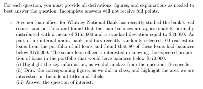 Solved For each question, you must provide all derivations, | Chegg.com