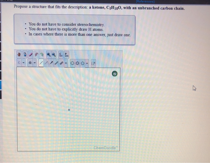 Solved (References] Propose a structure that fits the | Chegg.com