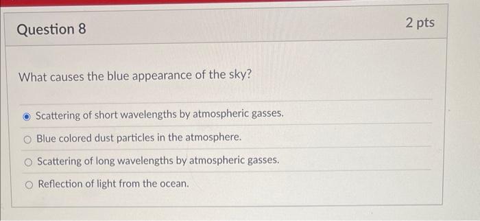 Solved When you shine a blue light on a red object, what | Chegg.com