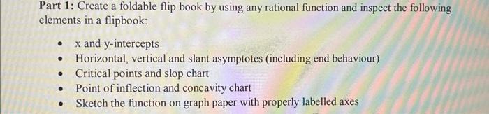 Part 1: Create a foldable flip book by using any | Chegg.com