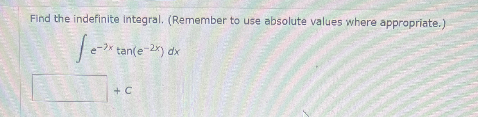 Solved Find the indefinite integral. (Remember to use | Chegg.com