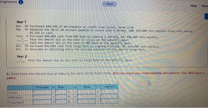 Solved ssignment i Saved Help Save Year 1 Apr. 20 Purchased | Chegg.com