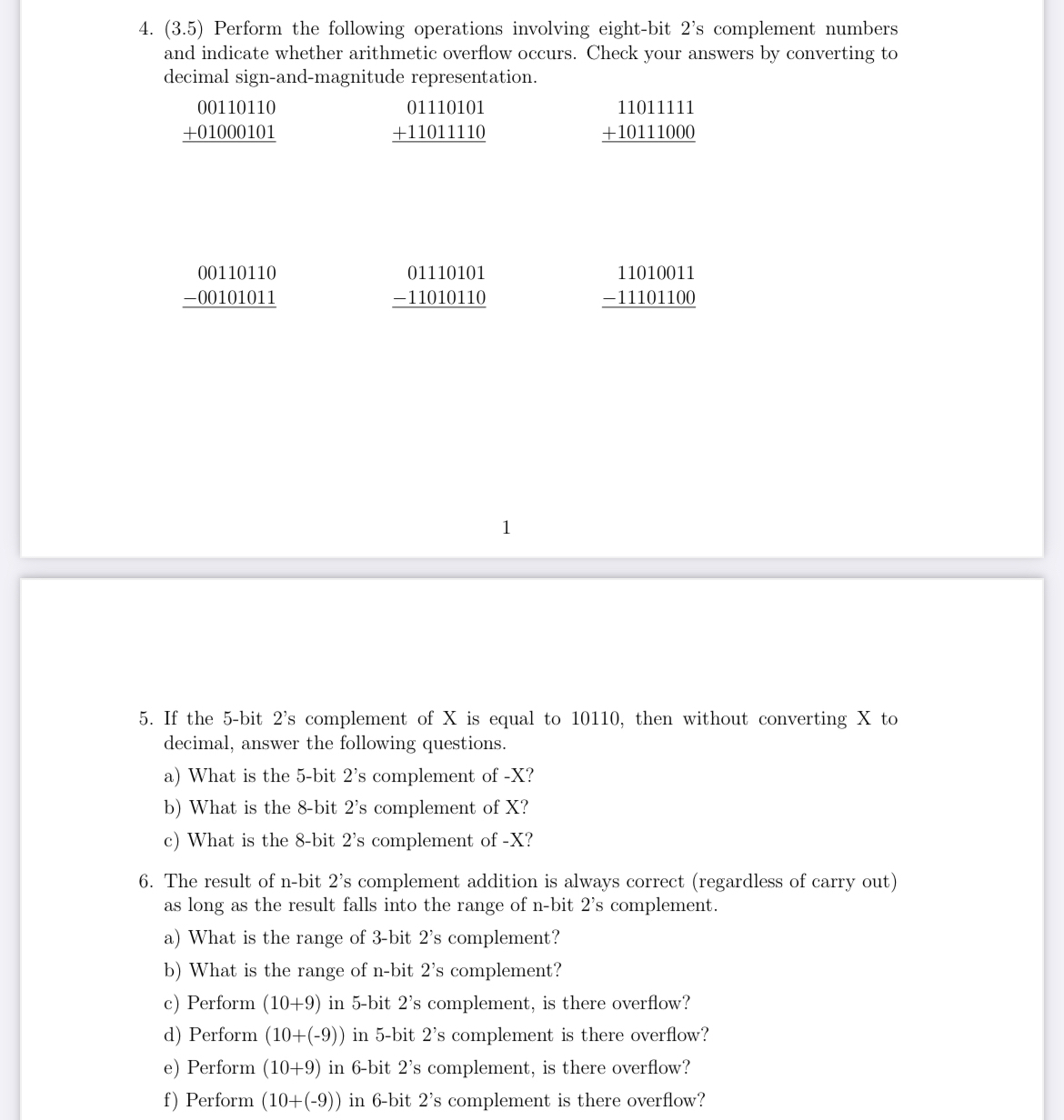 Solved (3.5) ﻿Perform the following operations involving | Chegg.com