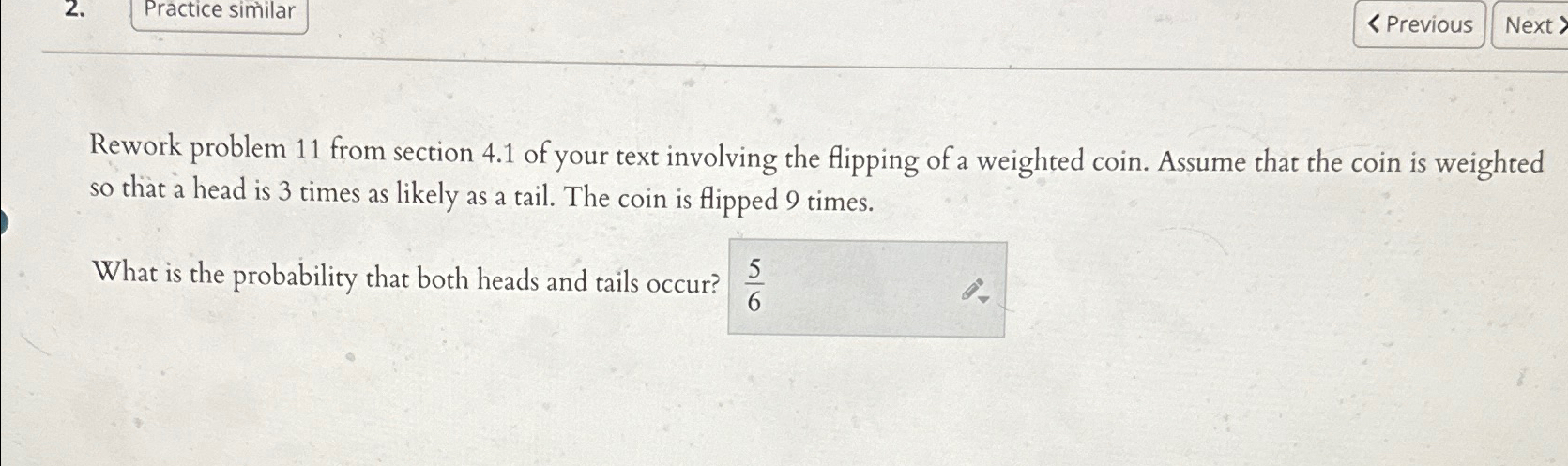 Solved Practice similarNextRework problem 11 ﻿from section | Chegg.com