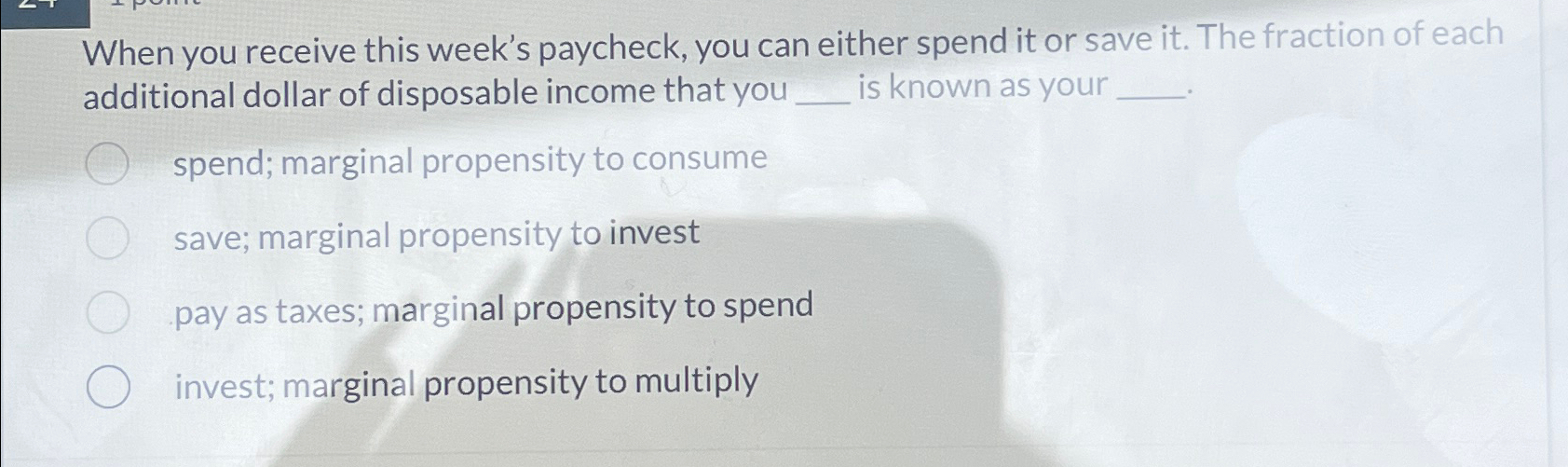 Solved When you receive this week's paycheck, you can either | Chegg.com