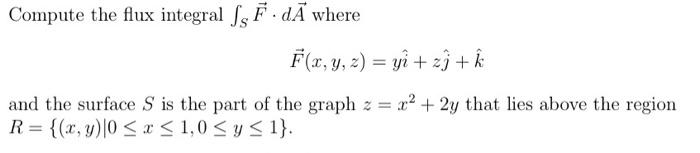 Solved Compute The Flux Integral ∫sf⋅da Where