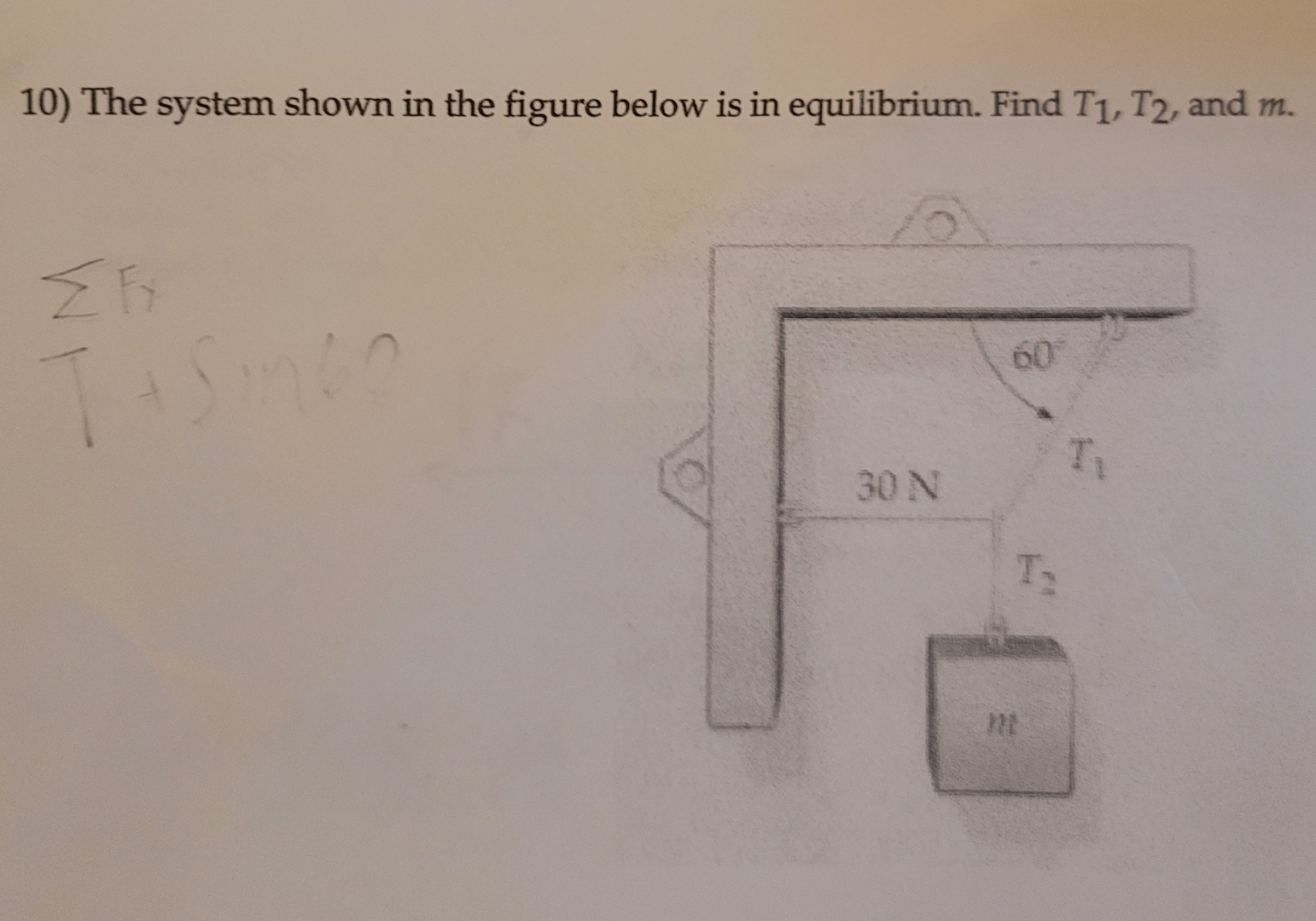 Solved The system shown in the figure below is in | Chegg.com