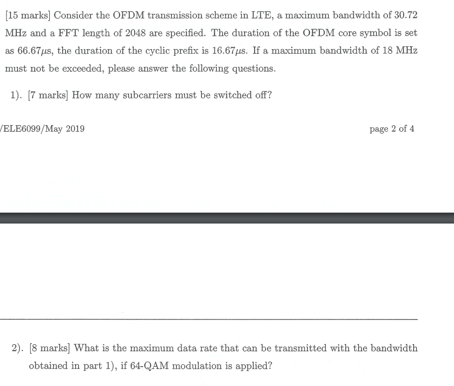 Solved . [8 ﻿marks] ﻿What is the maximum data rate that can | Chegg.com