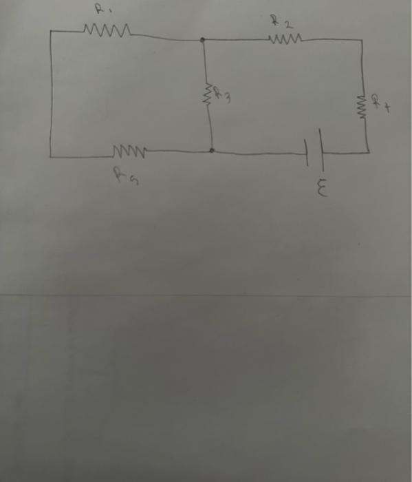 Solved R1=1, R2=2, R3=3, R4=4, R5=5, I=1AUsing Kirschoffs | Chegg.com