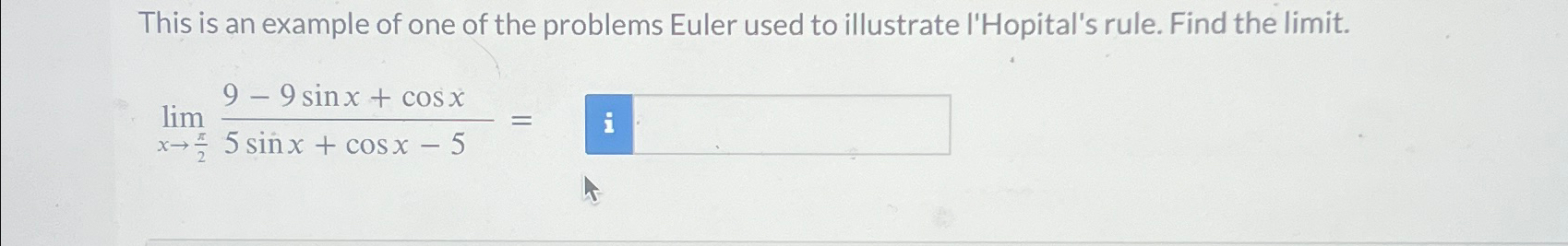 Solved This is an example of one of the problems Euler used | Chegg.com