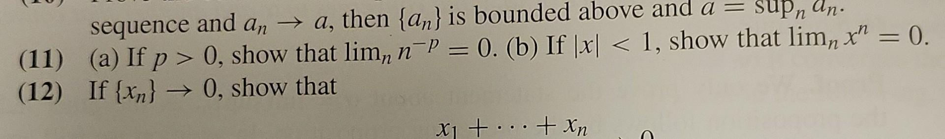 Solved sequence and an a, then {an} is bounded above and a = | Chegg.com