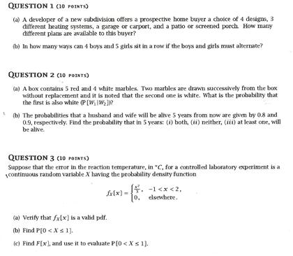 Solved A developer of a new subdivision offers a prospective | Chegg.com