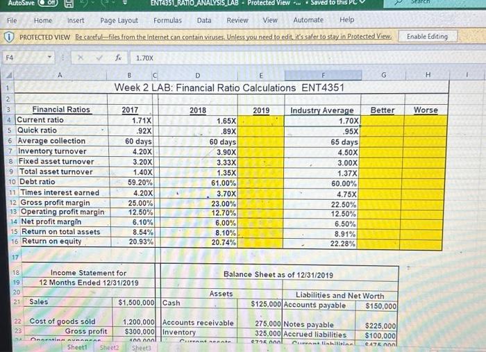 Solved File Home insert Page Layout formulas Data Review | Chegg.com