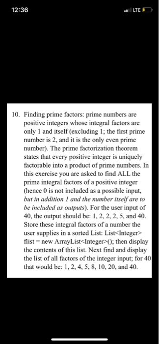 Solved Finding prime factors: prime numbers are positive | Chegg.com