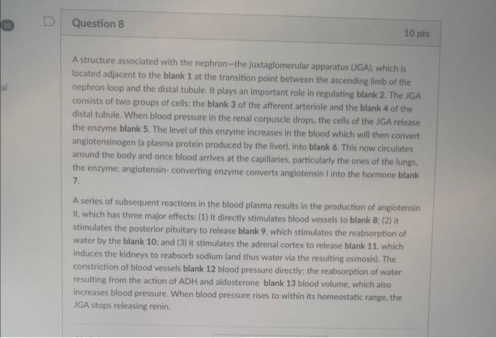 Solved A structure associated with the nephron-the | Chegg.com