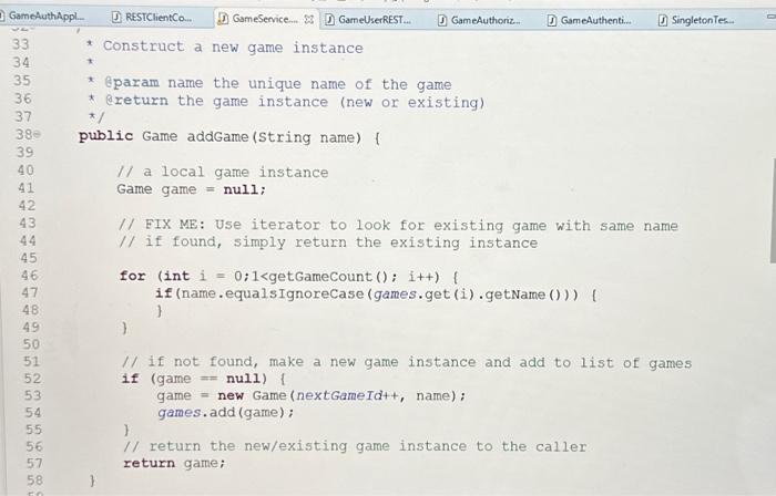 Solved package com.gamingroom; import java.util. ArrayList; | Chegg.com