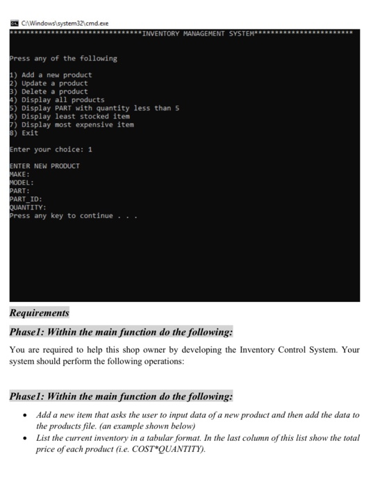 Solved Problem Description: A computer accessory shopkeeper | Chegg.com
