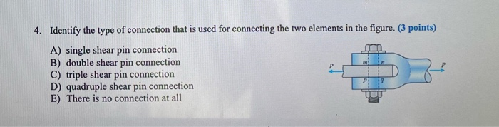 Solved 4. Identify the type of connection that is used for | Chegg.com